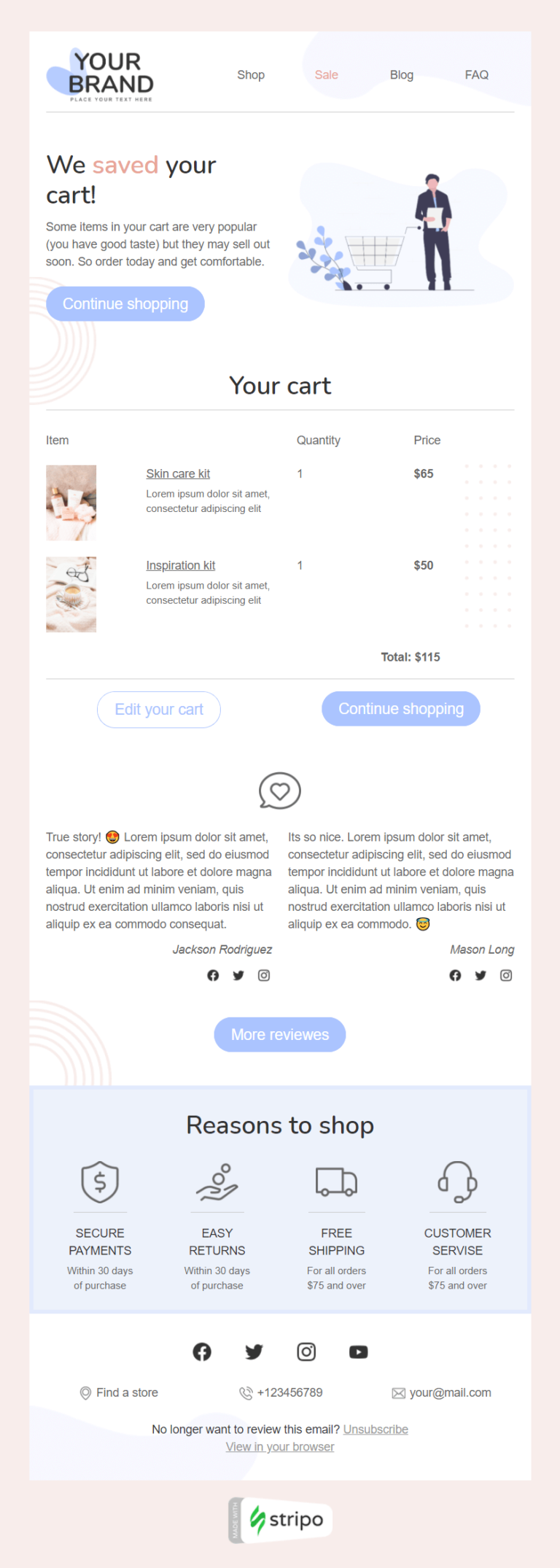 12 Brilliant Abandoned Cart Email Templates For 2024
