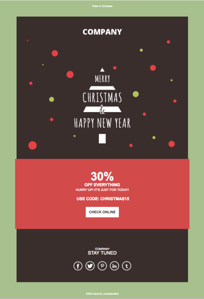 14 Festive Holiday Email Newsletter Templates For Better Seasonal ...