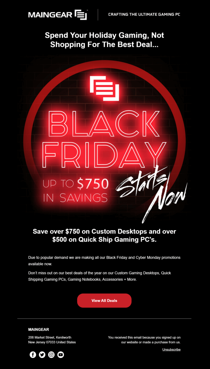 20 Black Friday Email Examples With Tips [2025]