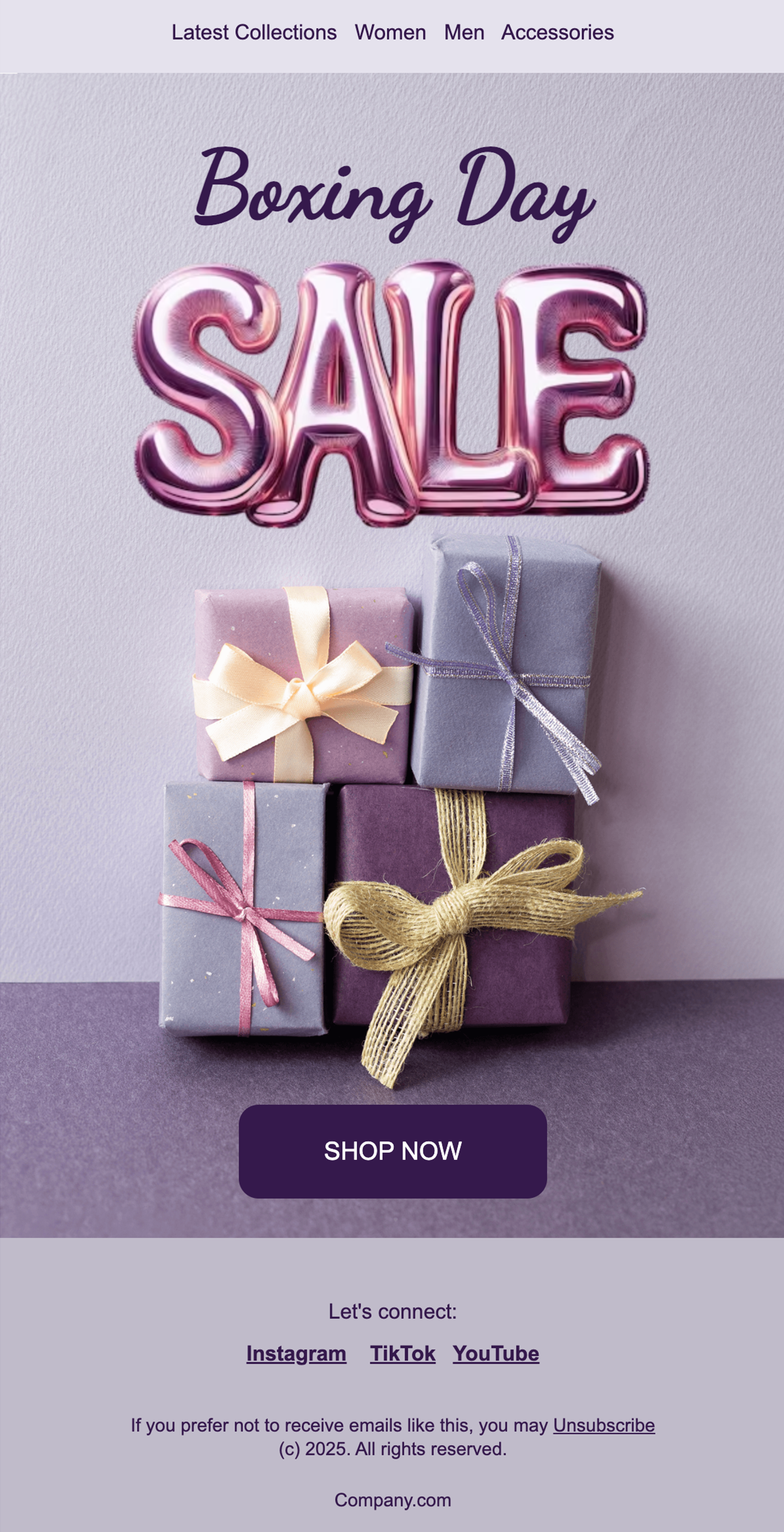 6 Sales-Oriented Boxing Day Email Templates For 2025