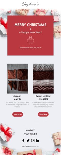 25 Free Christmas Email Templates to Use In 2025