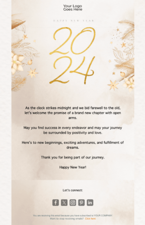 13 Free New Year Email Templates For 2026
