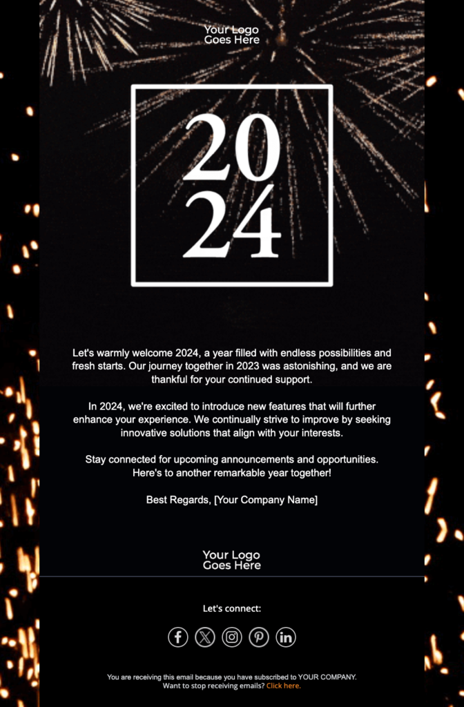 13 Free New Year Email Templates For 2026