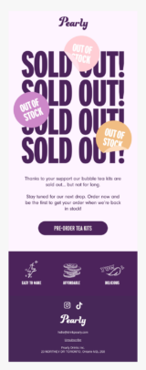 Out-of-Stock Emails: Best Practices, Examples & Templates